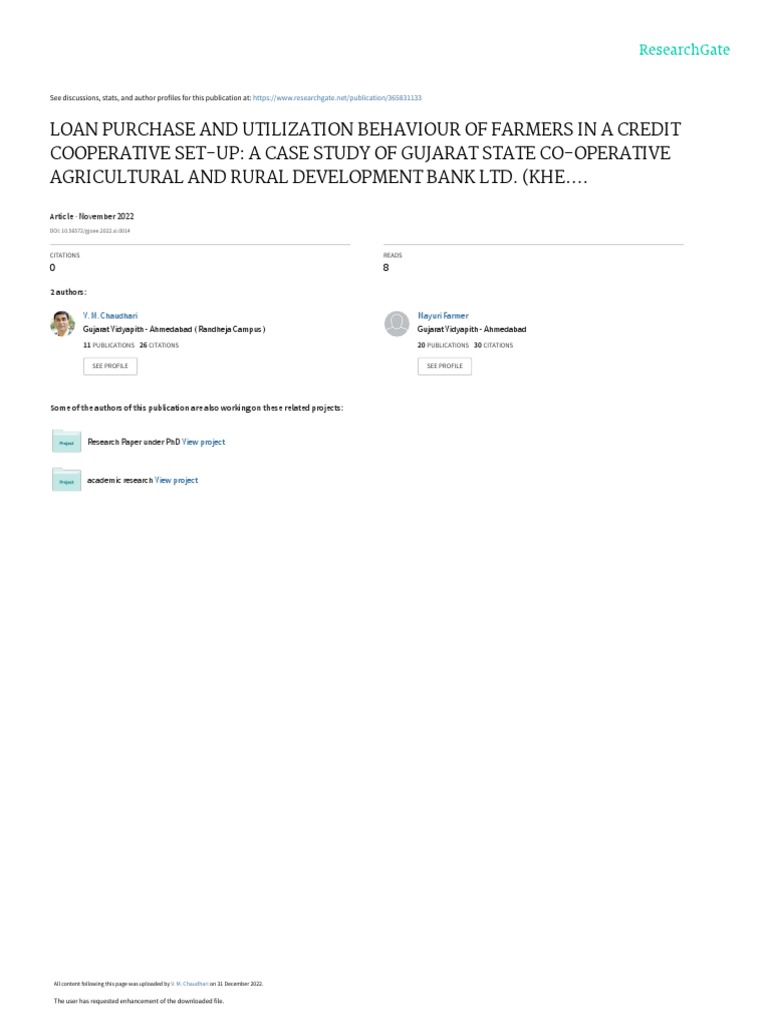 Loan Purchase and Utilization Behaviour of Farmers | PDF | P Value ...
