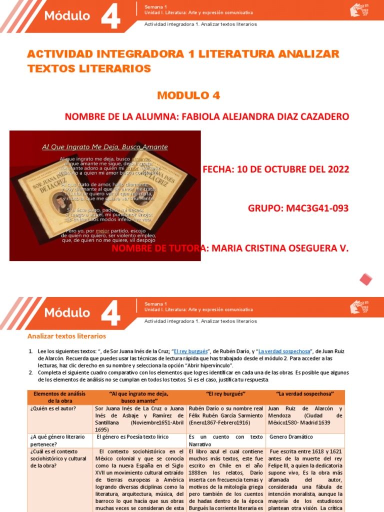 M04 - S1 - Ai1 - Word Ale Modulo 4 Semana 1 | PDF | Amor | Autor