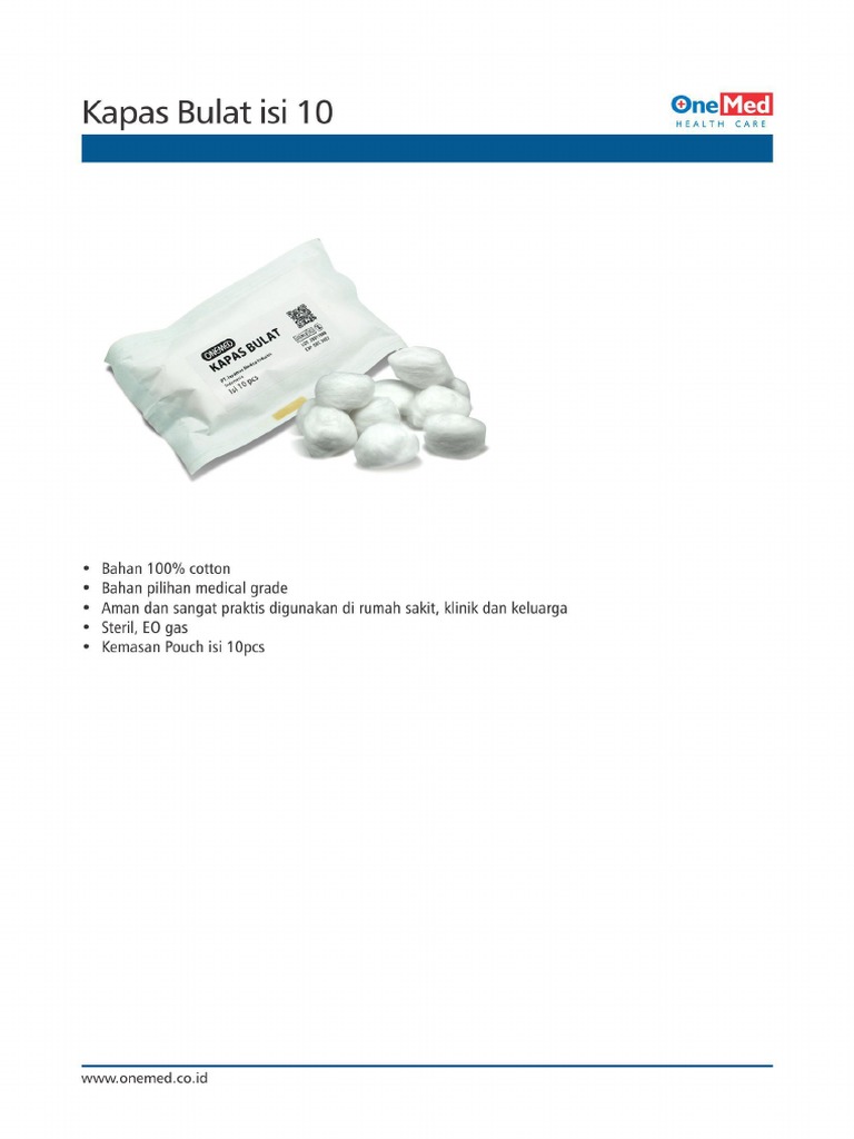 2a. Brosur Kapas Bulat Steril Isi 10 | PDF