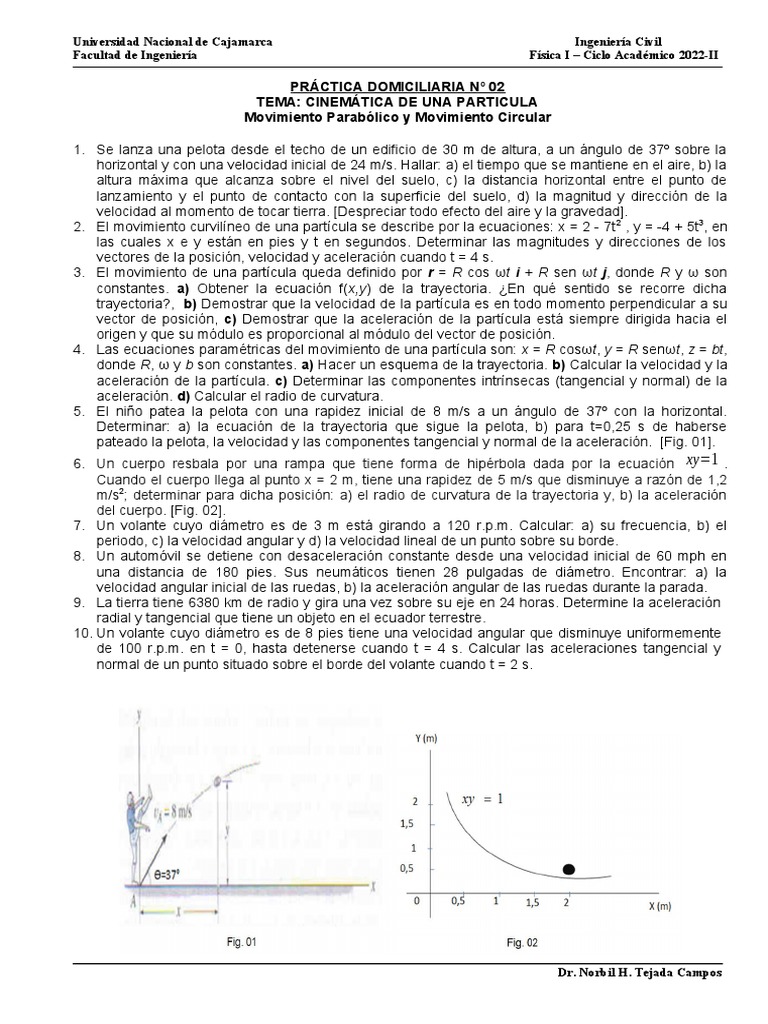 [Movimiento parabólico, circular y angular: Cinemática de partículas en ...