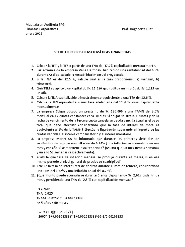 Practica No1 Ejercicios MF 01 2023 | PDF | Responsabilidad (contabilidad financiera) | Deuda