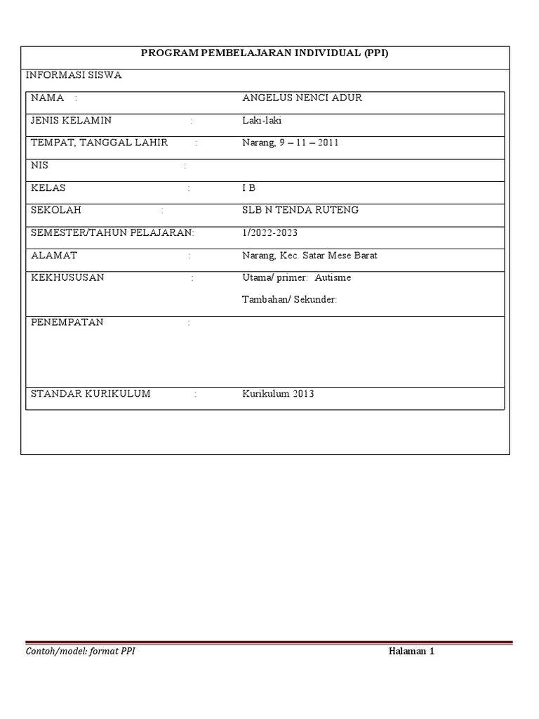 Ppi Untuk Jen Yg Final | PDF