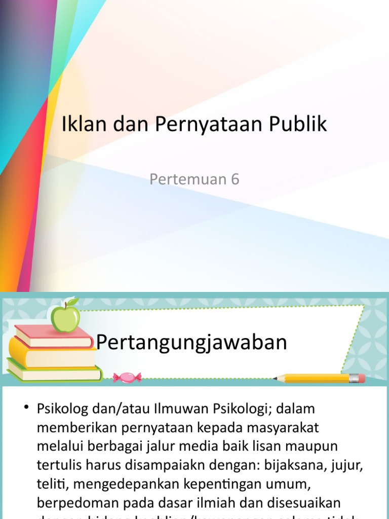 Pertemuan 6 Iklan Dan Pernyataan Publik | PDF