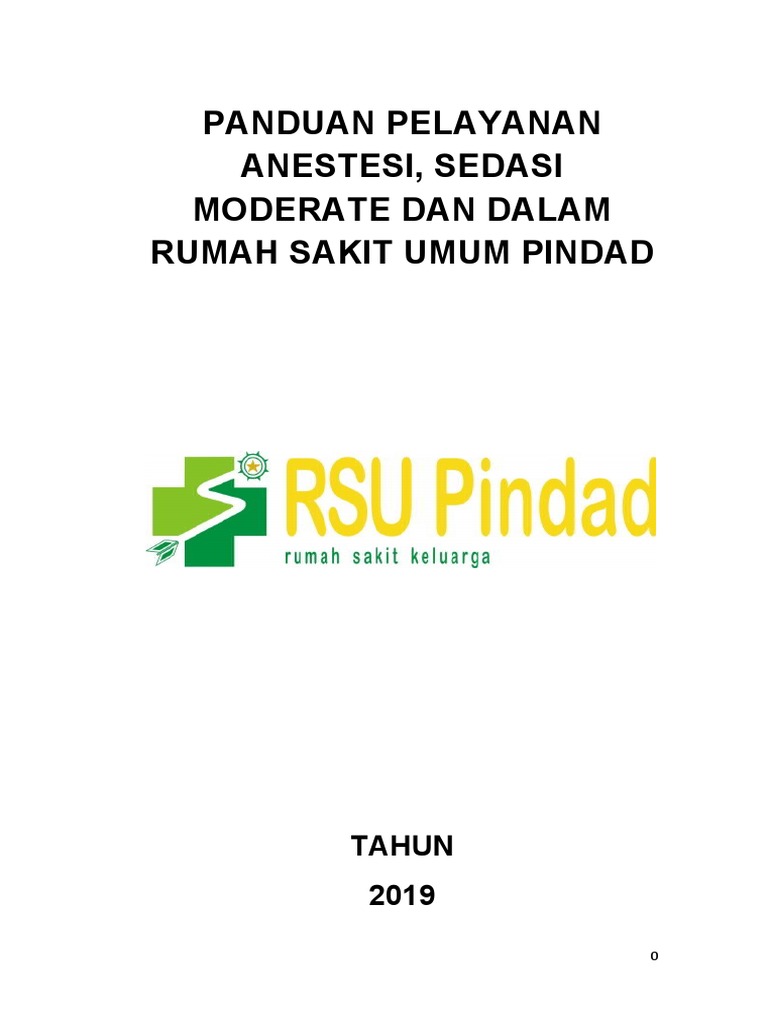 16-Viii-Panduan Pelayanan Anestesi, Sedasi Moderate Dan Dalam | PDF