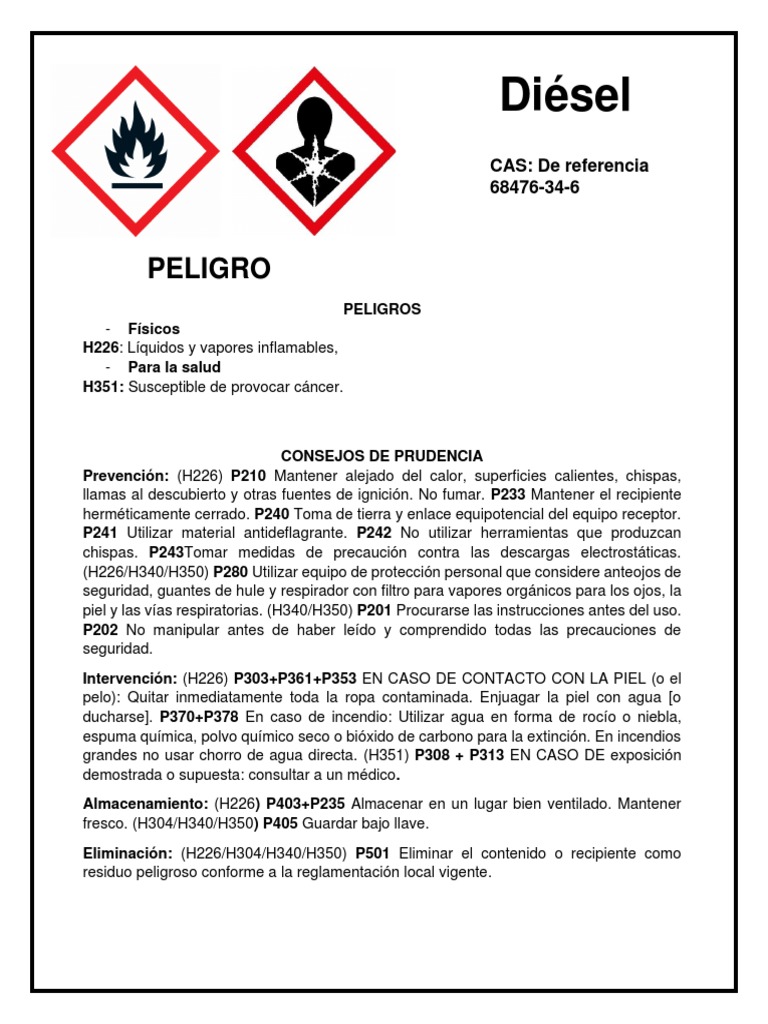 Etiqueta Diesel | PDF