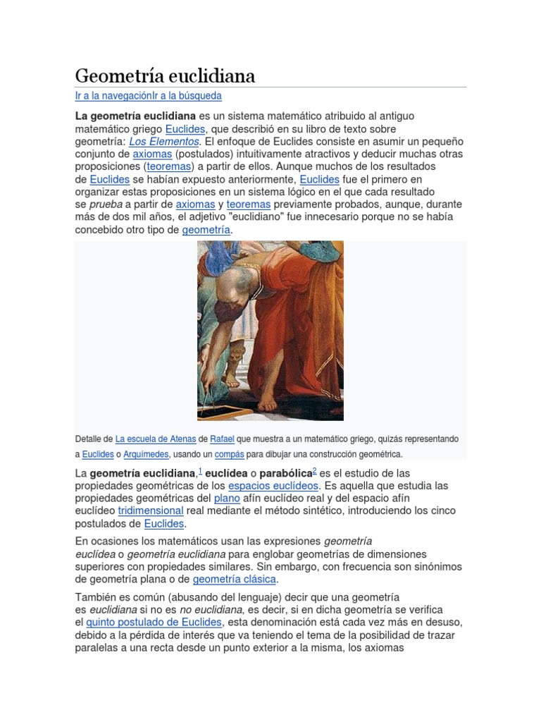 Geometría Euclidiana | PDF | Geometría euclidiana | Geometría