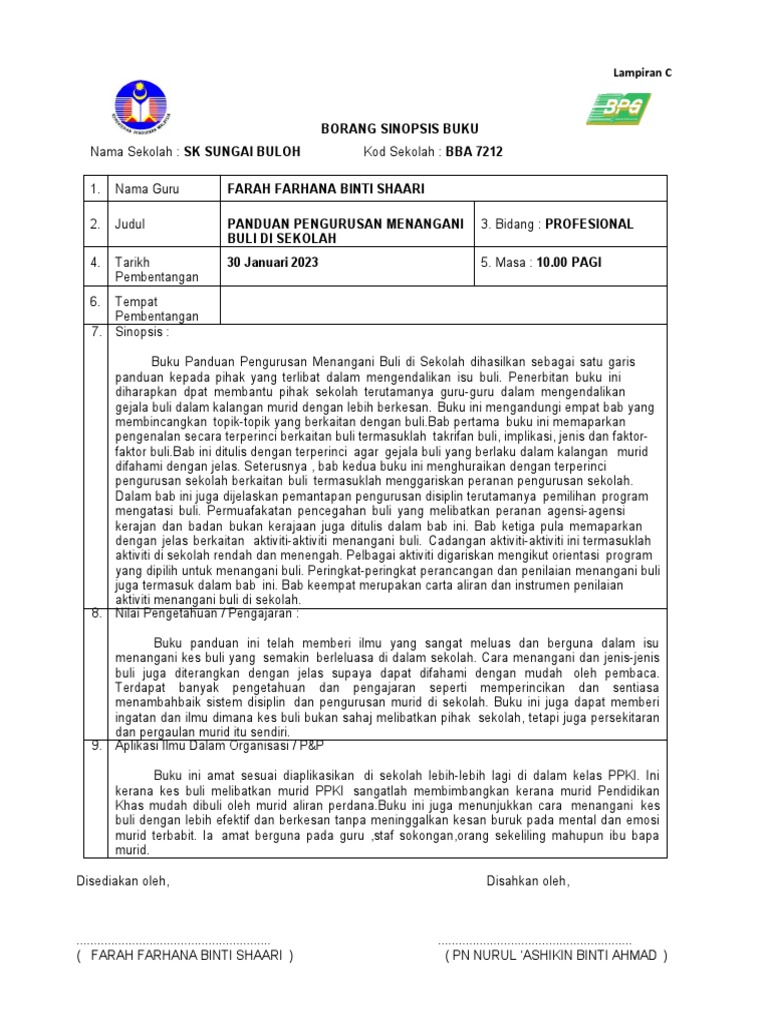 Splkpm-Sinopsis-Buku-1 2 | PDF