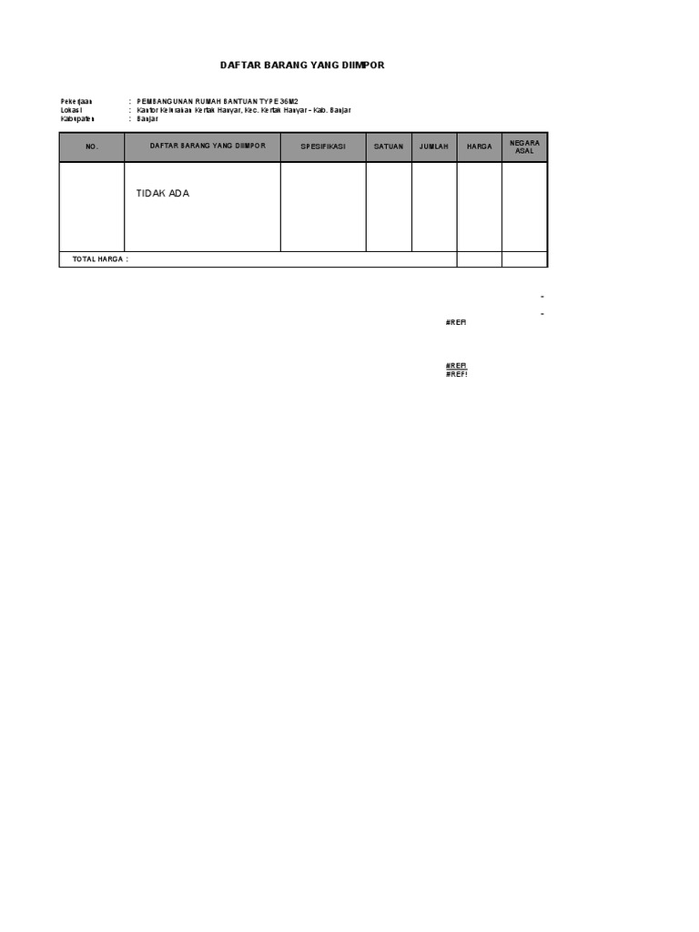 Rab Rumah Type 36 Beton | PDF