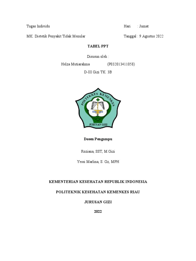 Tugas Tabel | PDF