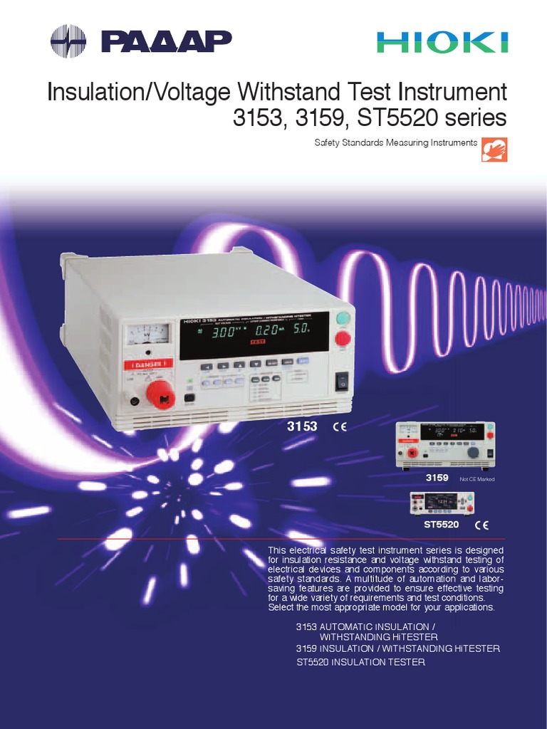 Hioki 3153 Eng | PDF | Alternating Current | Voltage