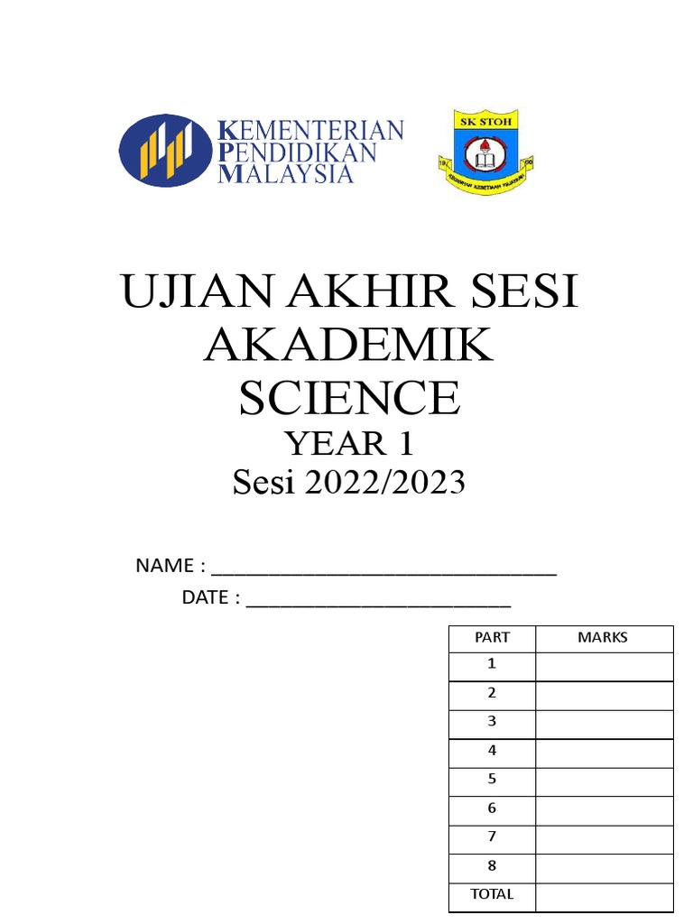 Science Year 1 | PDF | Flowers