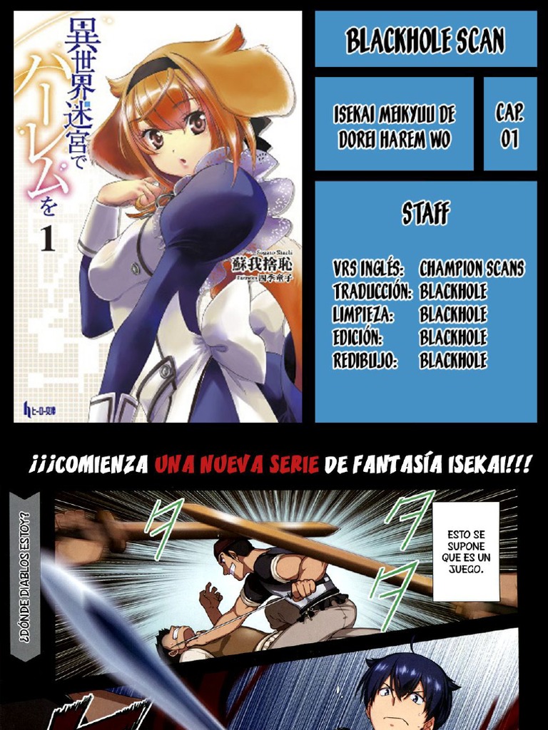 Isekai Meikyuu de Dorei Harem Wo Capítulo 1-10 | PDF