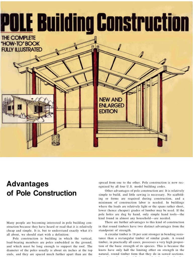 Pole Building Construction | PDF | Framing (Construction) | Screw