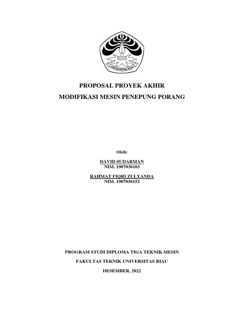 PROPOSAL PROYEK AKHIR Fix Rapi, Terbaru | PDF