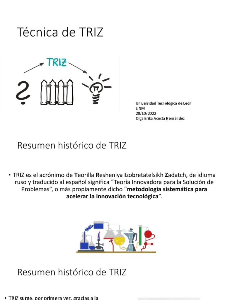 Técnica de TRIZ | PDF | Agua
