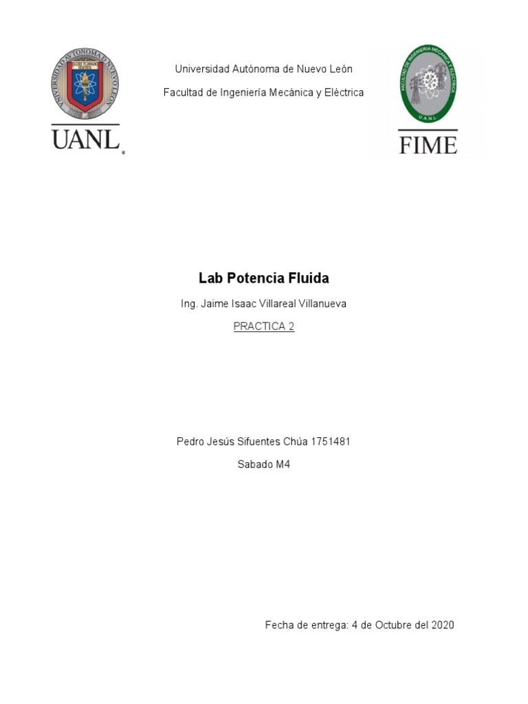 Practica 2 Potencia Fluida | PDF | Solenoide | Medición de flujo