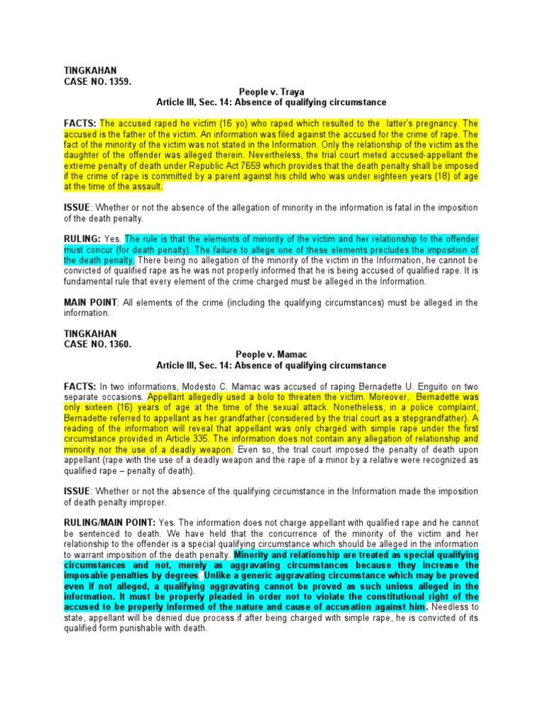 1359 - 1368. Tingkahan | PDF | Rape | Capital Punishment