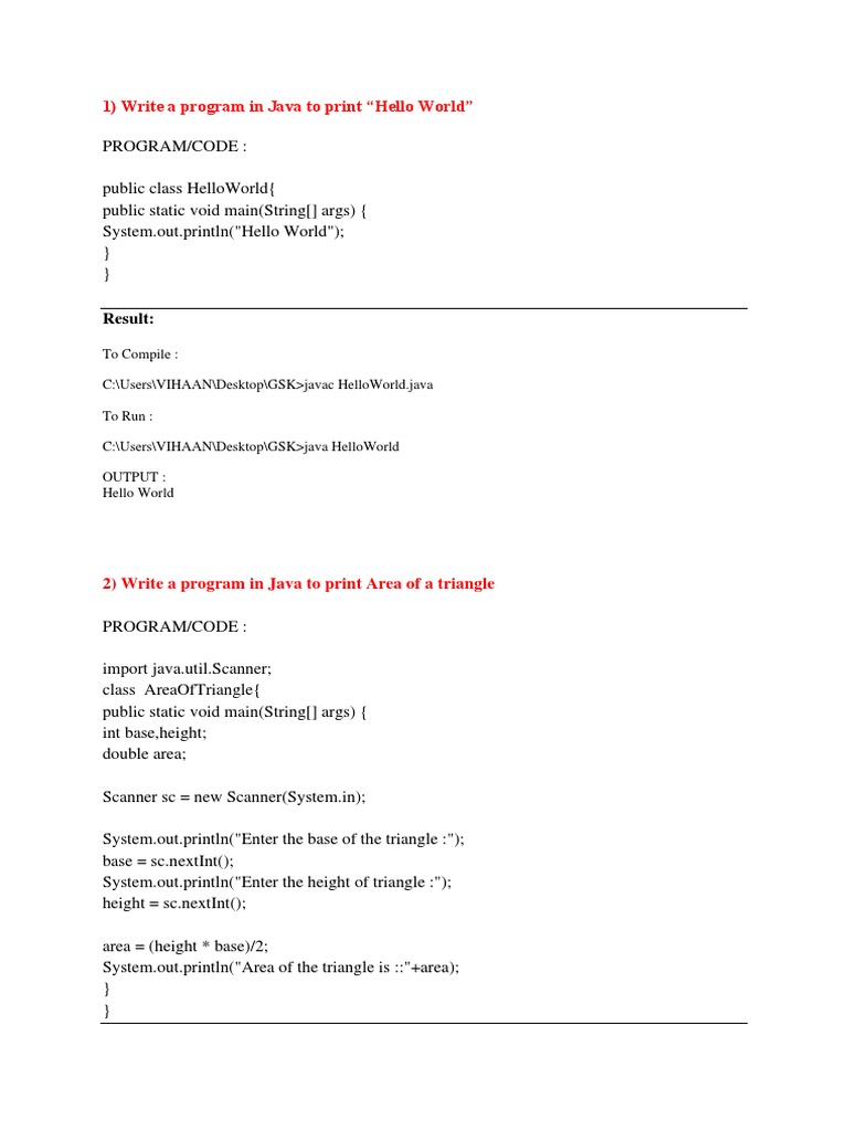 Java Lab Guide Part1 Pdf Inheritance Object Oriented Programming Method Computer 3537