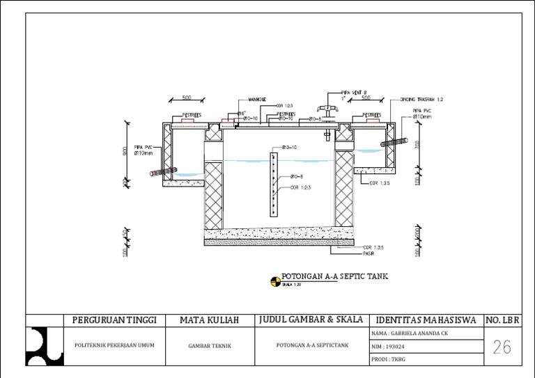 Gambar dan Desain Septic Tank | PDF