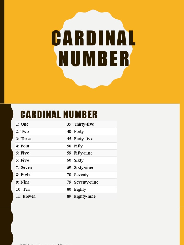 Cardinal Number | PDF