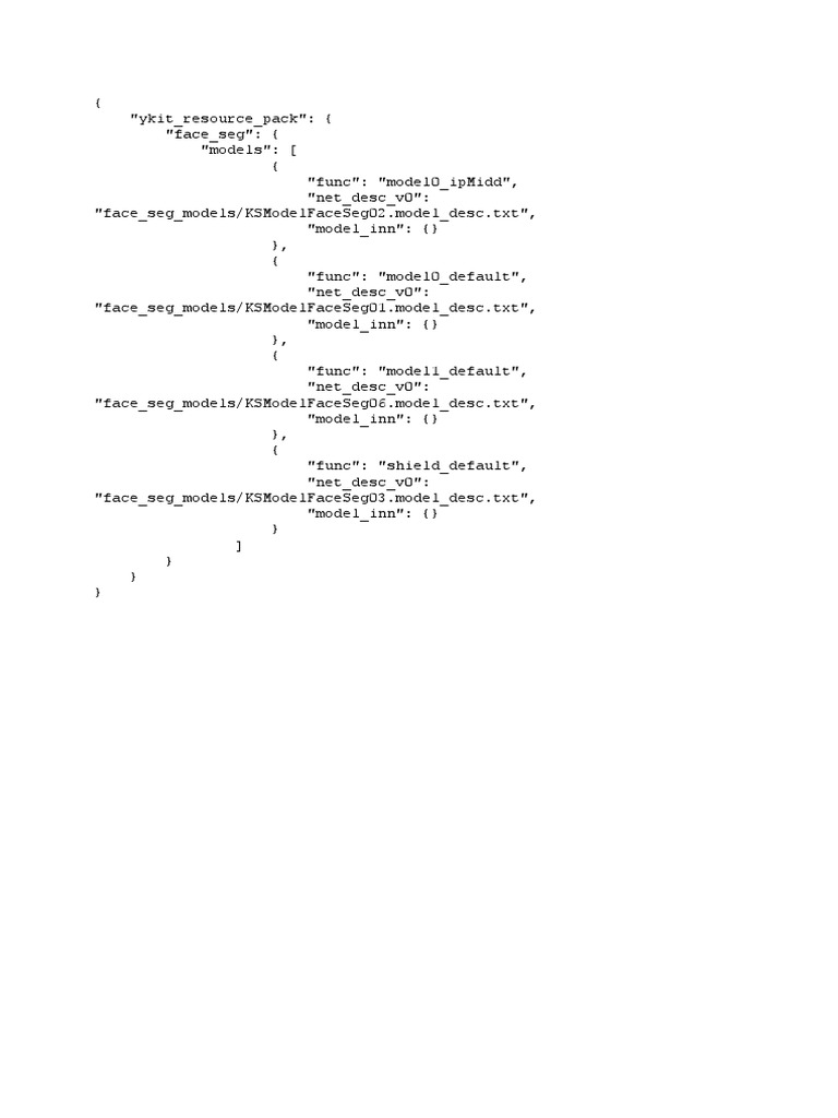 Face Segmentation Model Guide | PDF