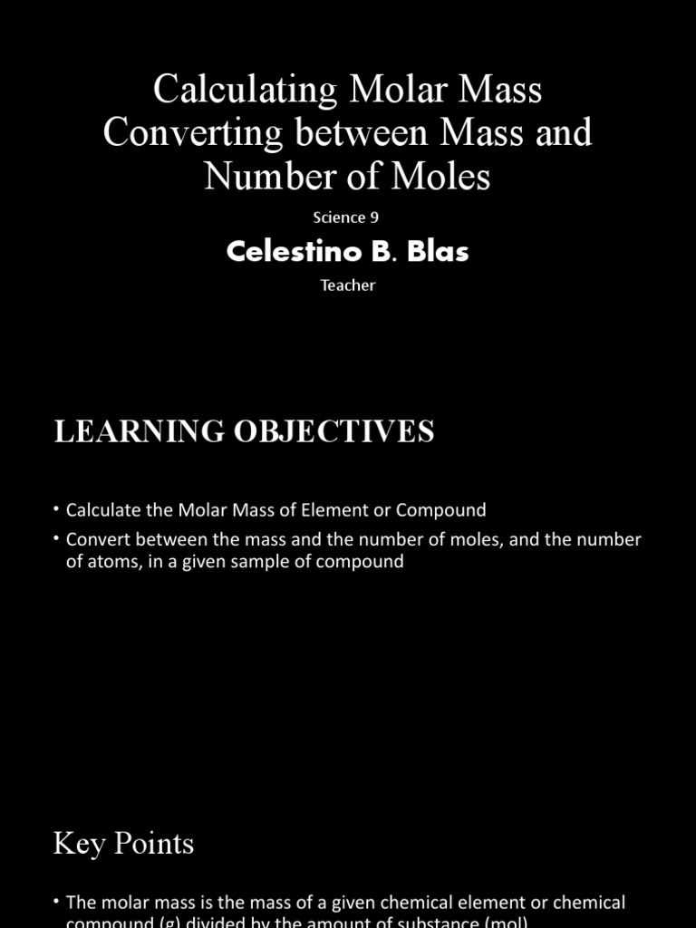 Calculating Molar Mass | PDF | Mole (Unit) | Chemistry