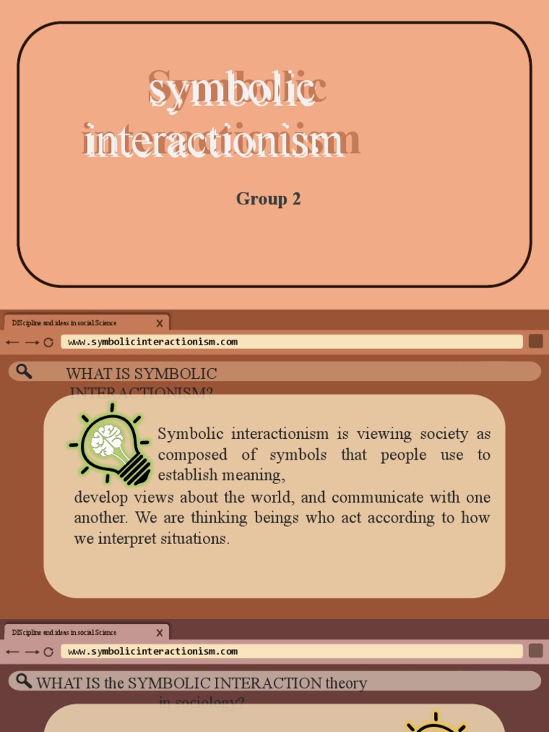 Symbolic Interactionism | PDF | Human Communication | Philosophical Theories