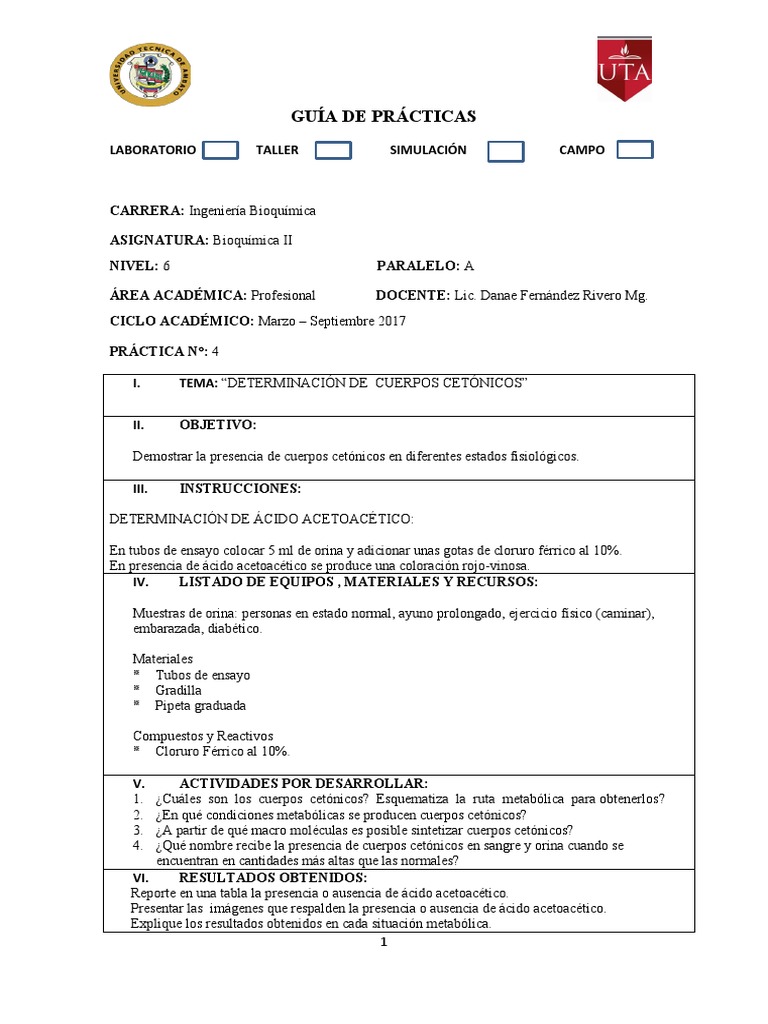 GUIA PRACTICA 4 Bioquimica II | PDF | Relaciones personales, crianza y desarrollo personal ...