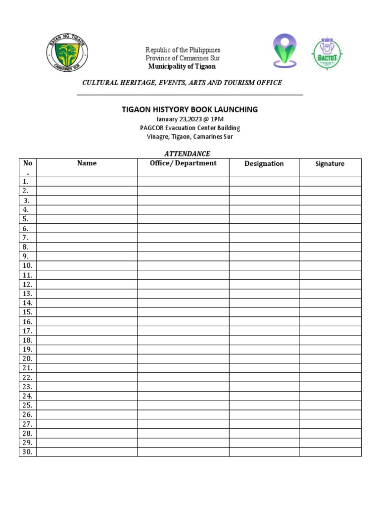 Attendance Format | PDF