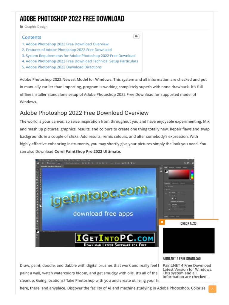 AdobePhotoshop2022FreeDownload (Updated2022) GetIntoPC 1666862270608 ...