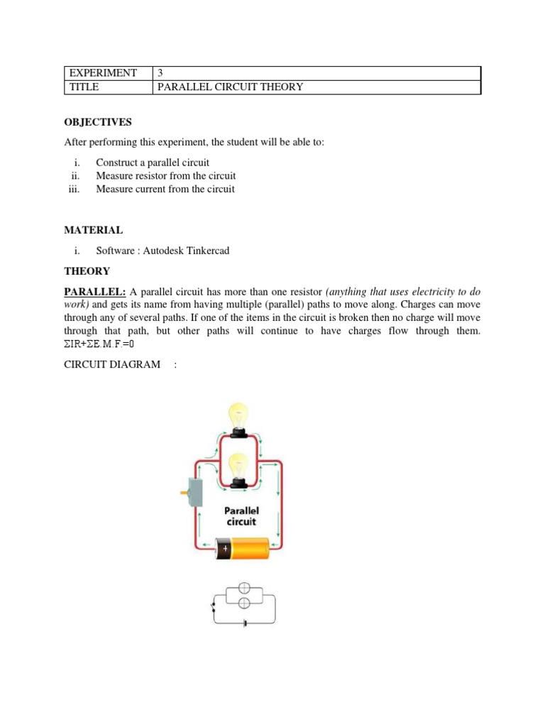 Report Elec Lab 3 | PDF | Series And Parallel Circuits | Electrical ...