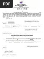 Certification Under Oath Template | PDF | Legal Communication | Government