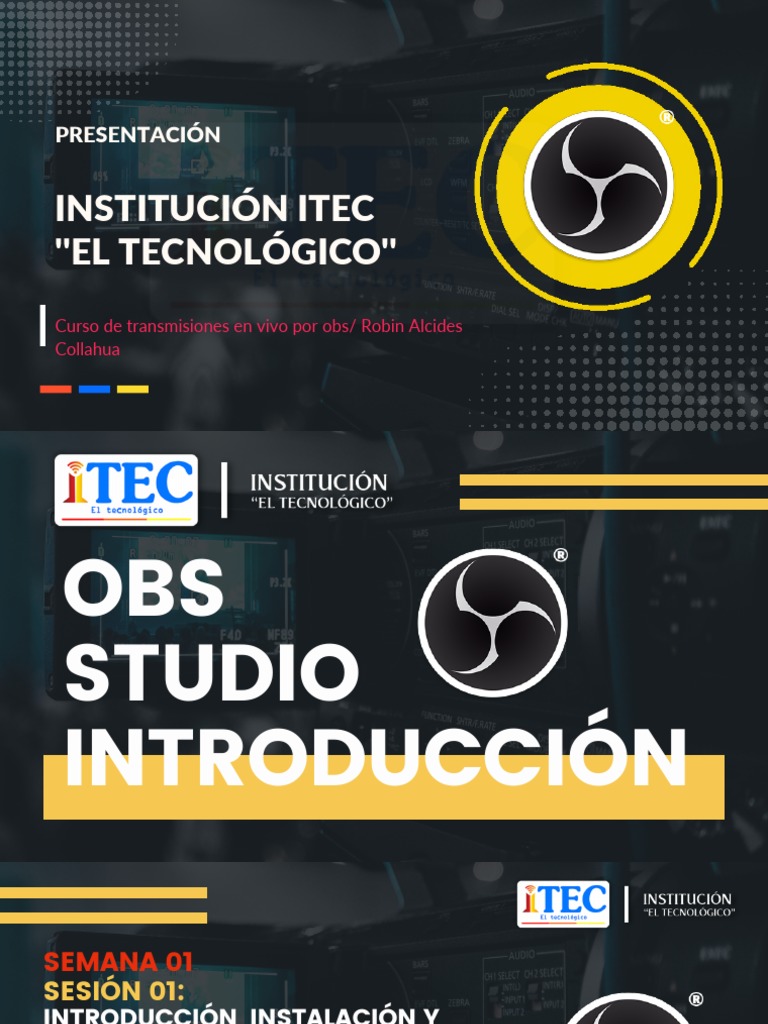 Obs Studio Introducción | PDF | Multimedia | Desarrollo de software