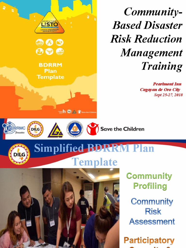 Community-Based Disaster Risk Reduction Management Training: Simplifying Barangay DRRM Planning ...
