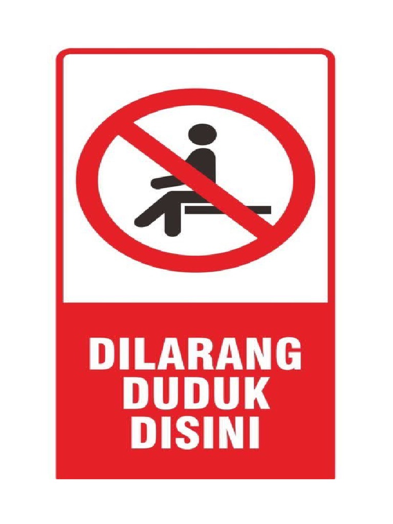 Poster Dilarang Duduk Disini | PDF
