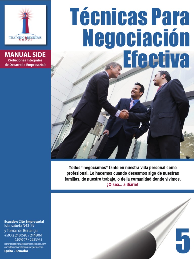 Técnicas de Negociación Efectiva | PDF | Negociación | Cliente