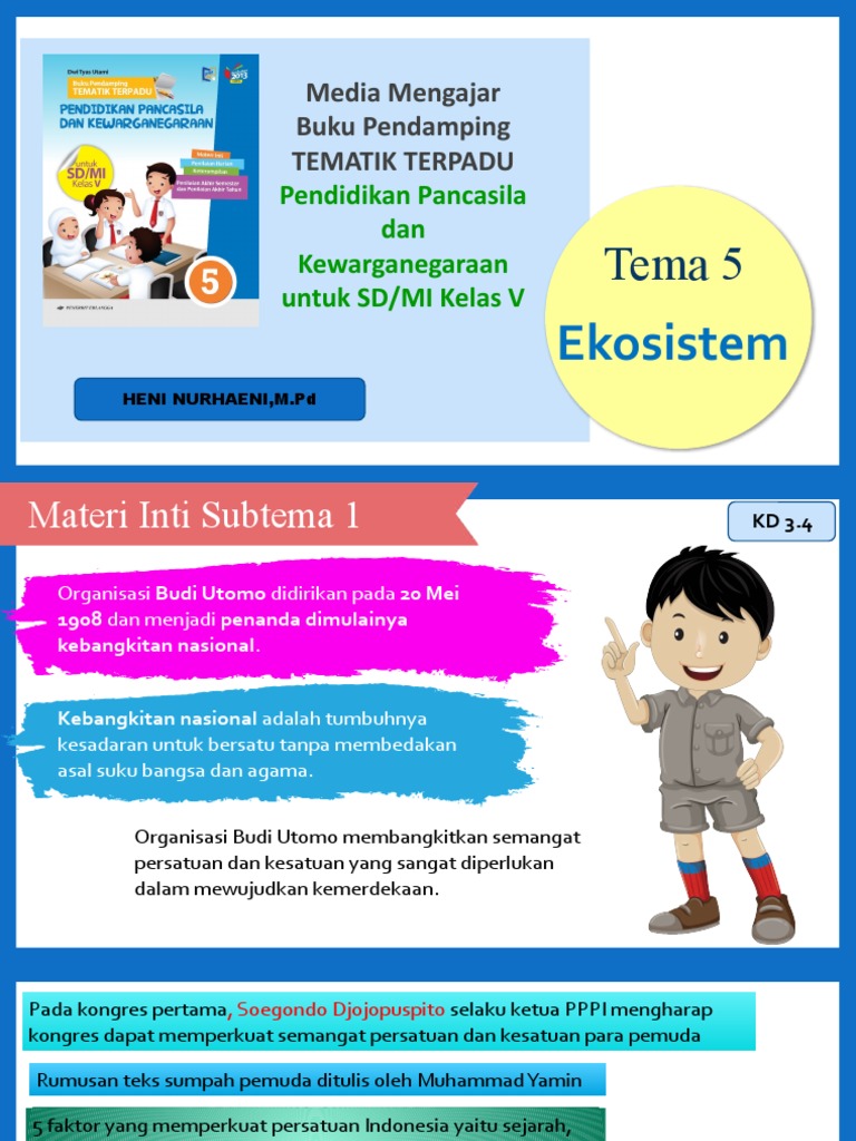 PKN Tema 5 SB 1 (Sumpah Pemuda) Heni | PDF