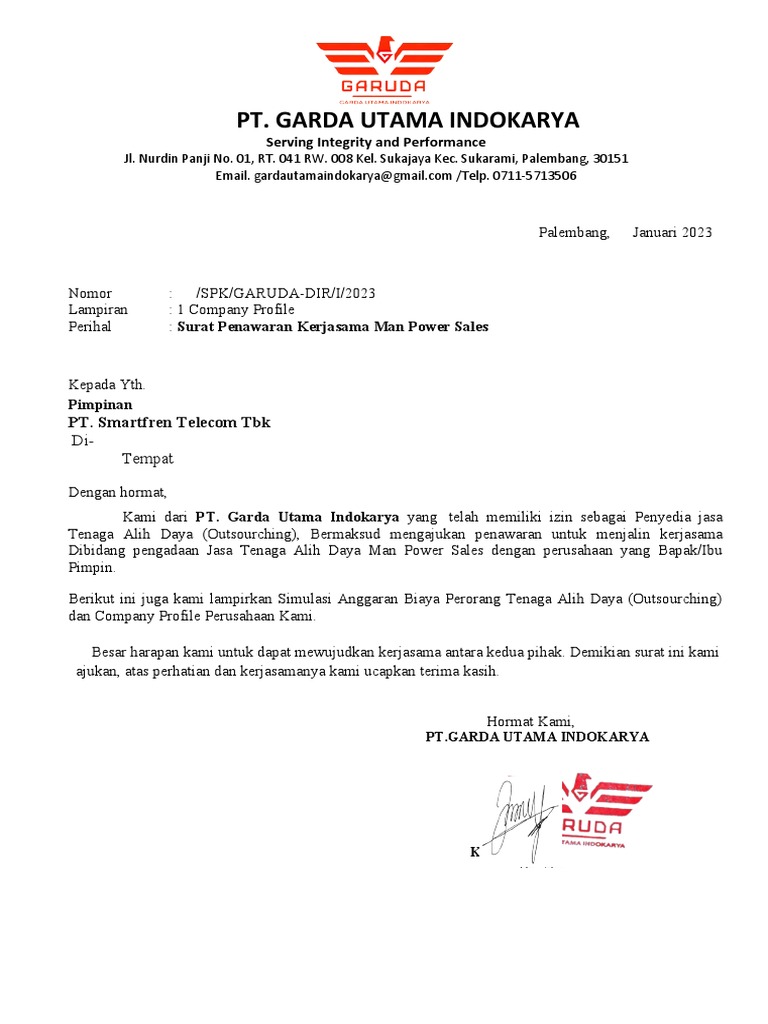 Surat Penawaran Smartfren | PDF