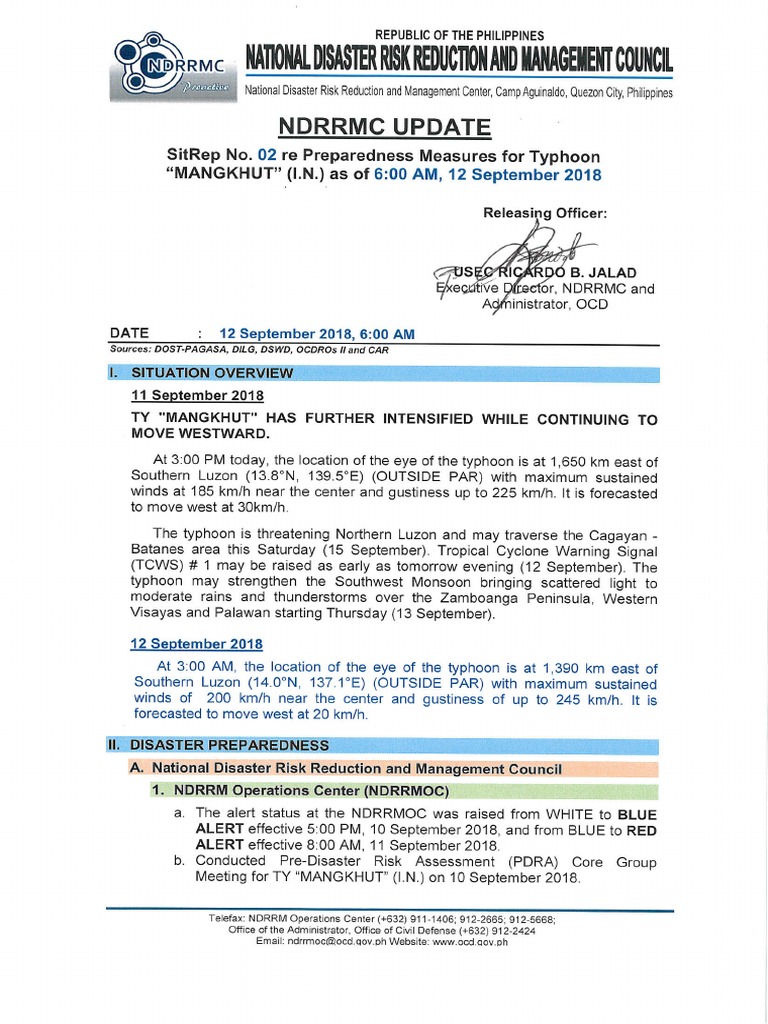 Sitrep No 02 Re | PDF