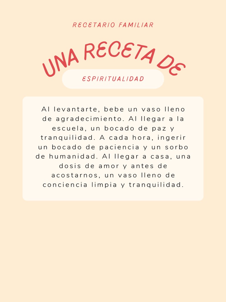 Receta Espiritual | PDF