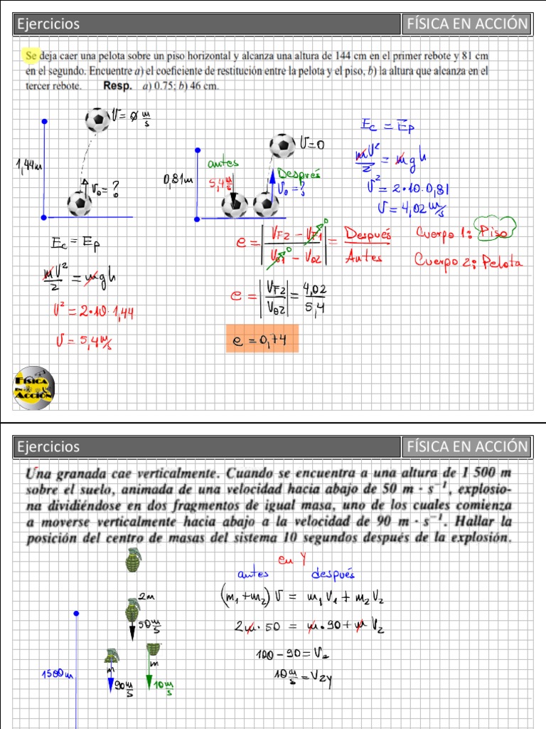 Conservación de La Energía y La Conservación de La Cantidad de Movimiento | PDF