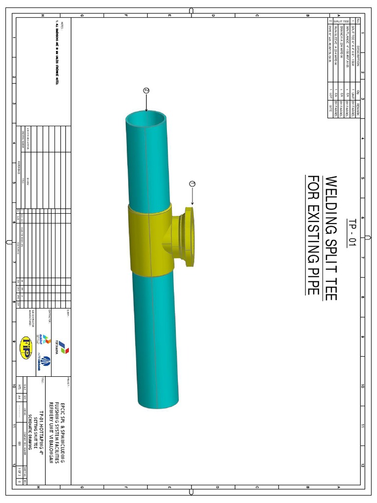 Split Tee Welding Dimensions and Specs | PDF | Building Engineering ...