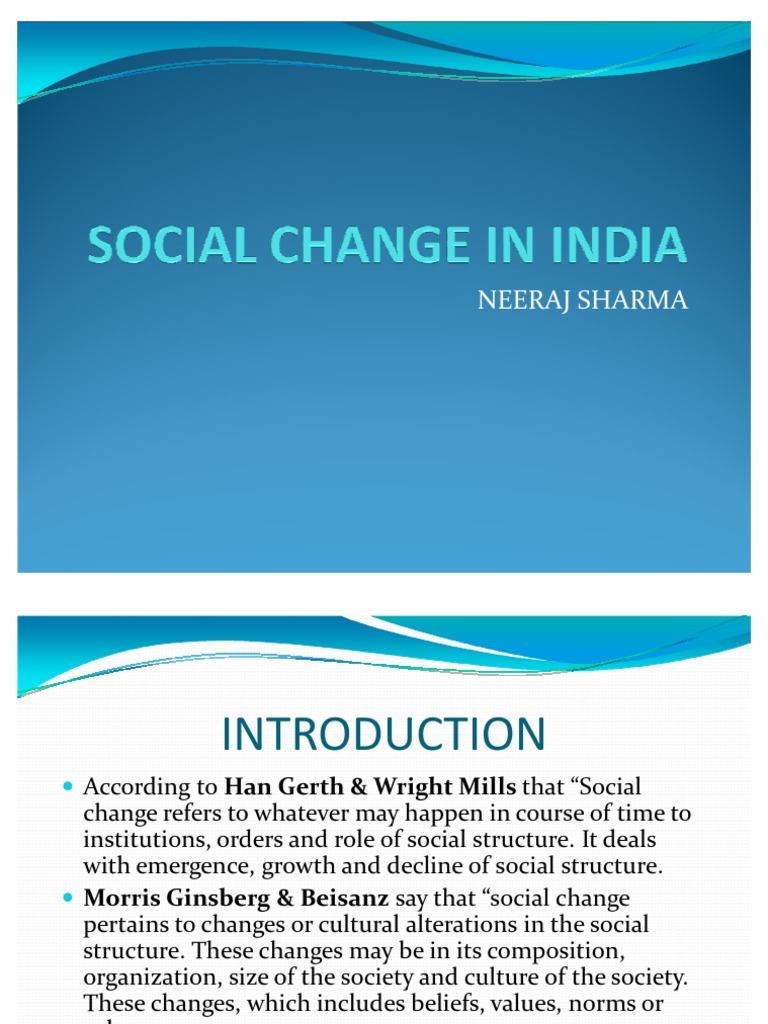 Social Change in India (1)