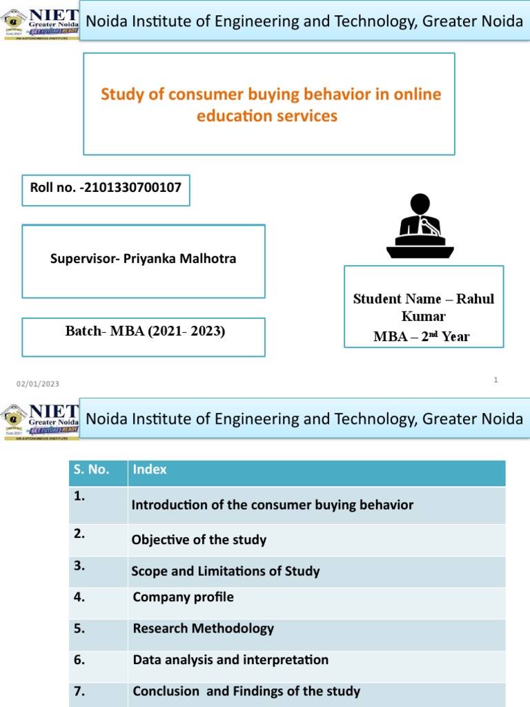 Rahul - STPR - PPT 10 | PDF | Consumer Behaviour | Educational Technology