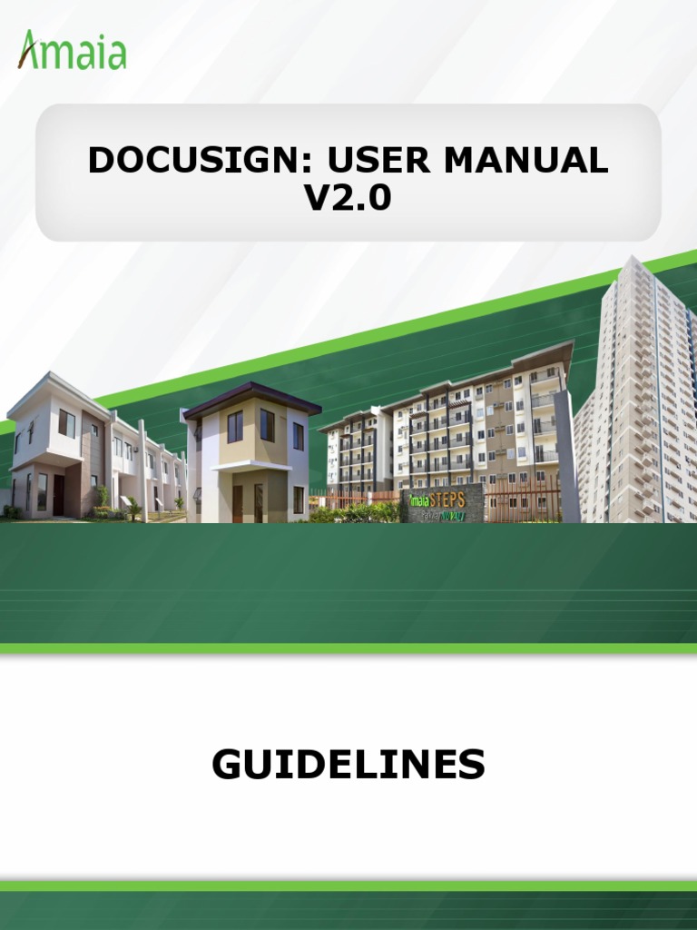DocuSign Guidelines | PDF | Signature | Information Technology Management