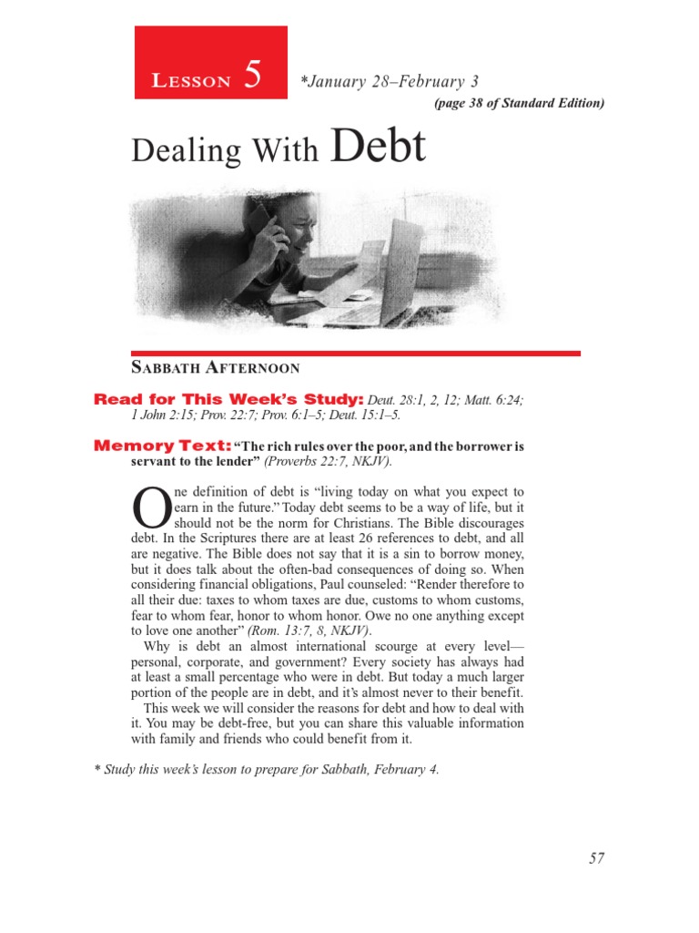 1st Quarter 2023 ABSG Teachers' Edition Lesson 5 | PDF | Debt | Loans