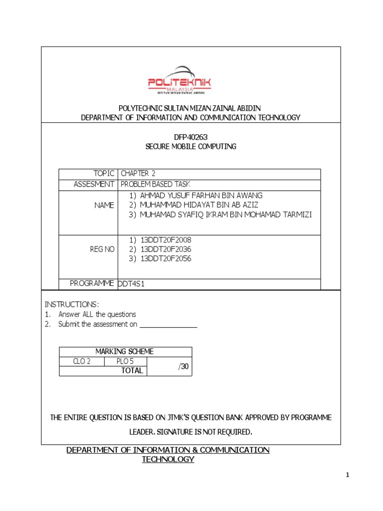 PBT Sesi I 2022-2023 (Ahmad f2008, Hidayat f2036, Syafiq f2056) | PDF | Malware | Security