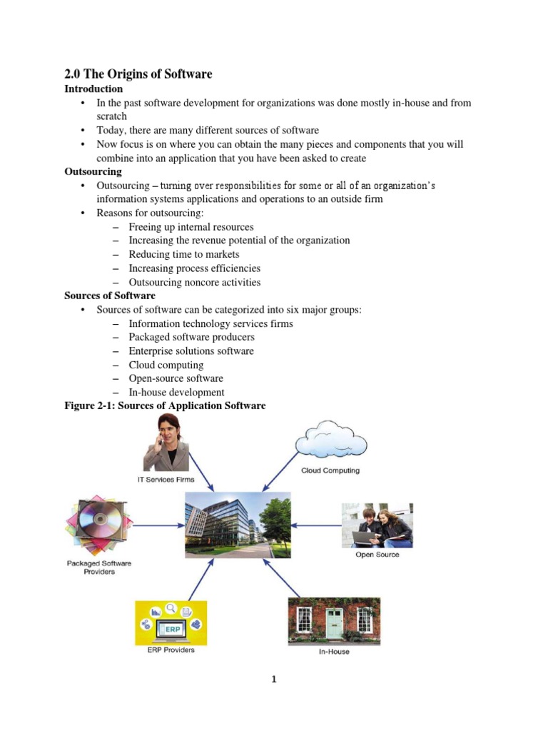 2.0 The Origins of Software | PDF | Cloud Computing | Outsourcing