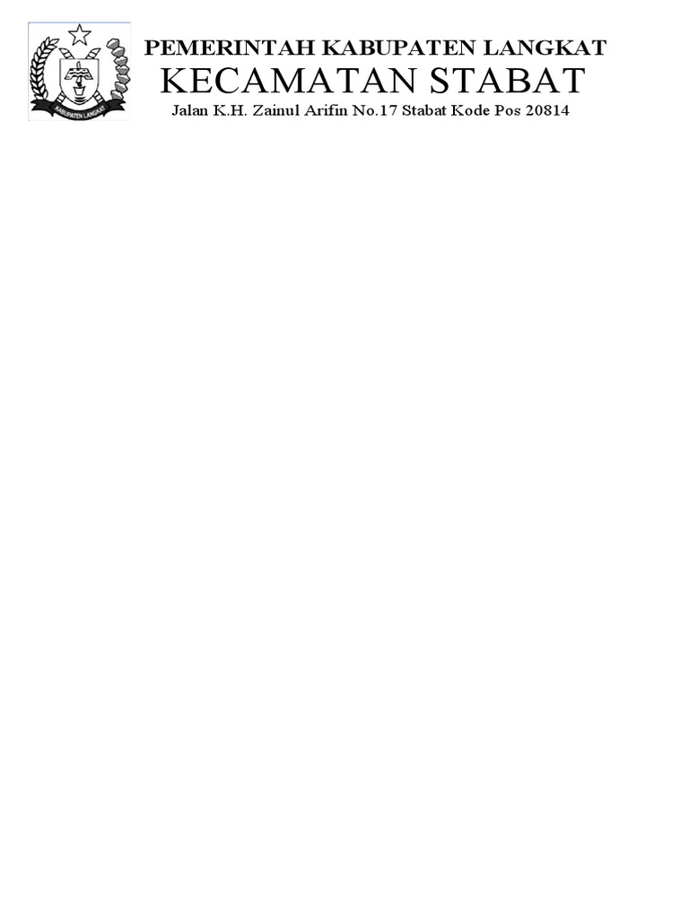 Kop Surat Camat | PDF