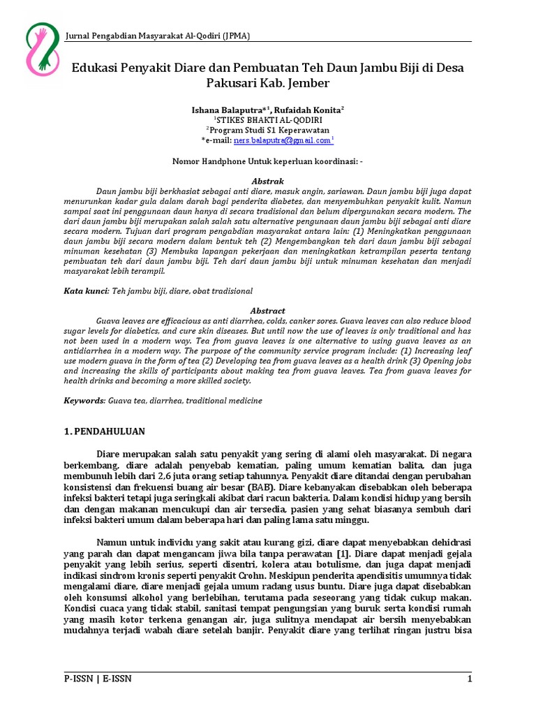 Edukasi Diare April 2021 | PDF